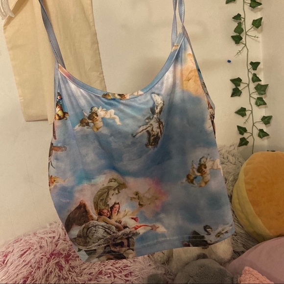 Tops | Angel Aesthetic Tank Top | Poshmark